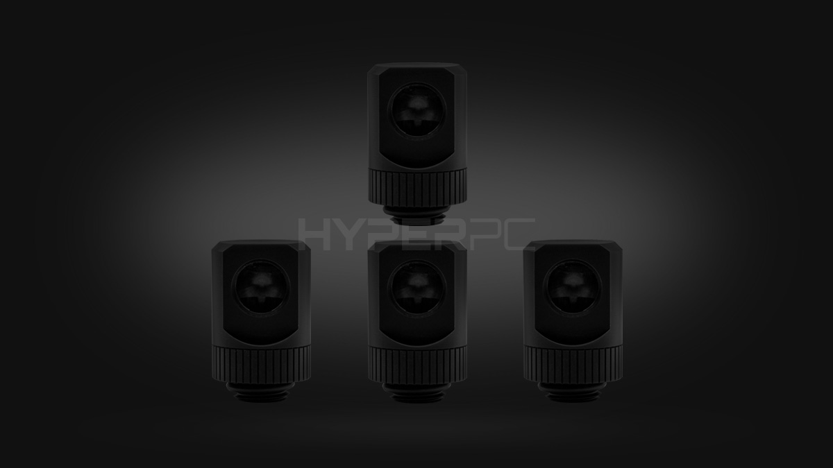 EK-Quantum Torque Rotary 90° [Kit of 4] - Black