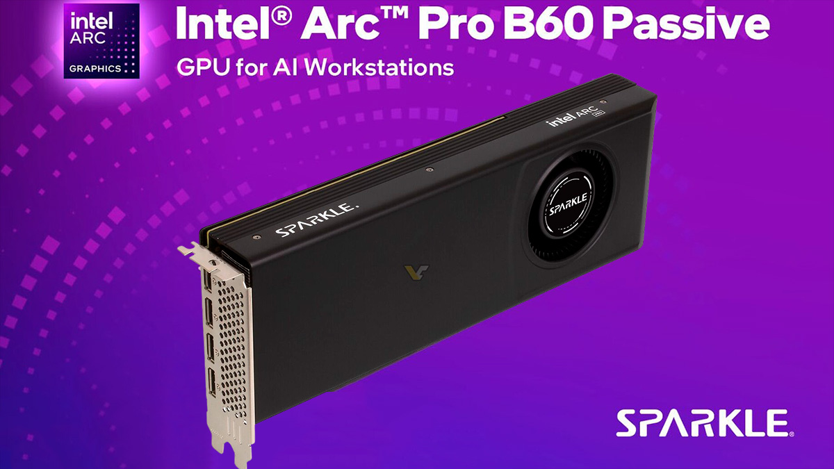 Sparkle Intel Arc Pro B60 Released: 24GB Professional GPU for $800